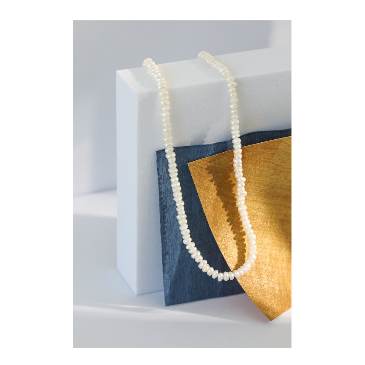 Colier perle naturale de cultura mici, dama, argint 925, forma ...