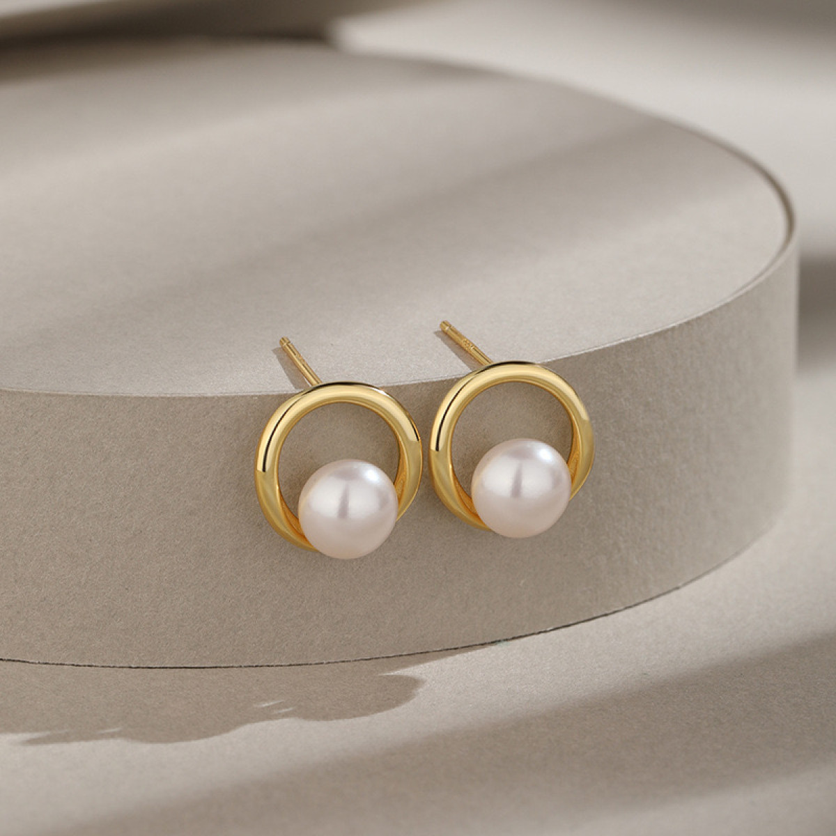 Cercei rotunzi argint perla naturala, cercei cu perle pentru femei ...