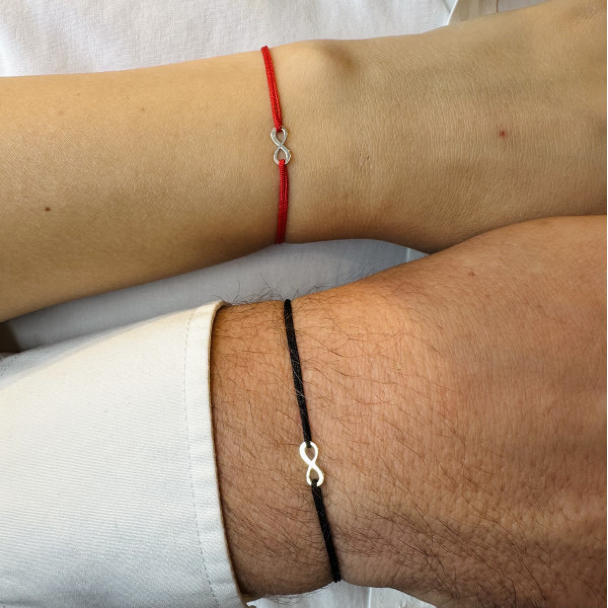 Set 2 bratari de aur pentru cupluri, aur 14k, dama/barbat, set familie ...