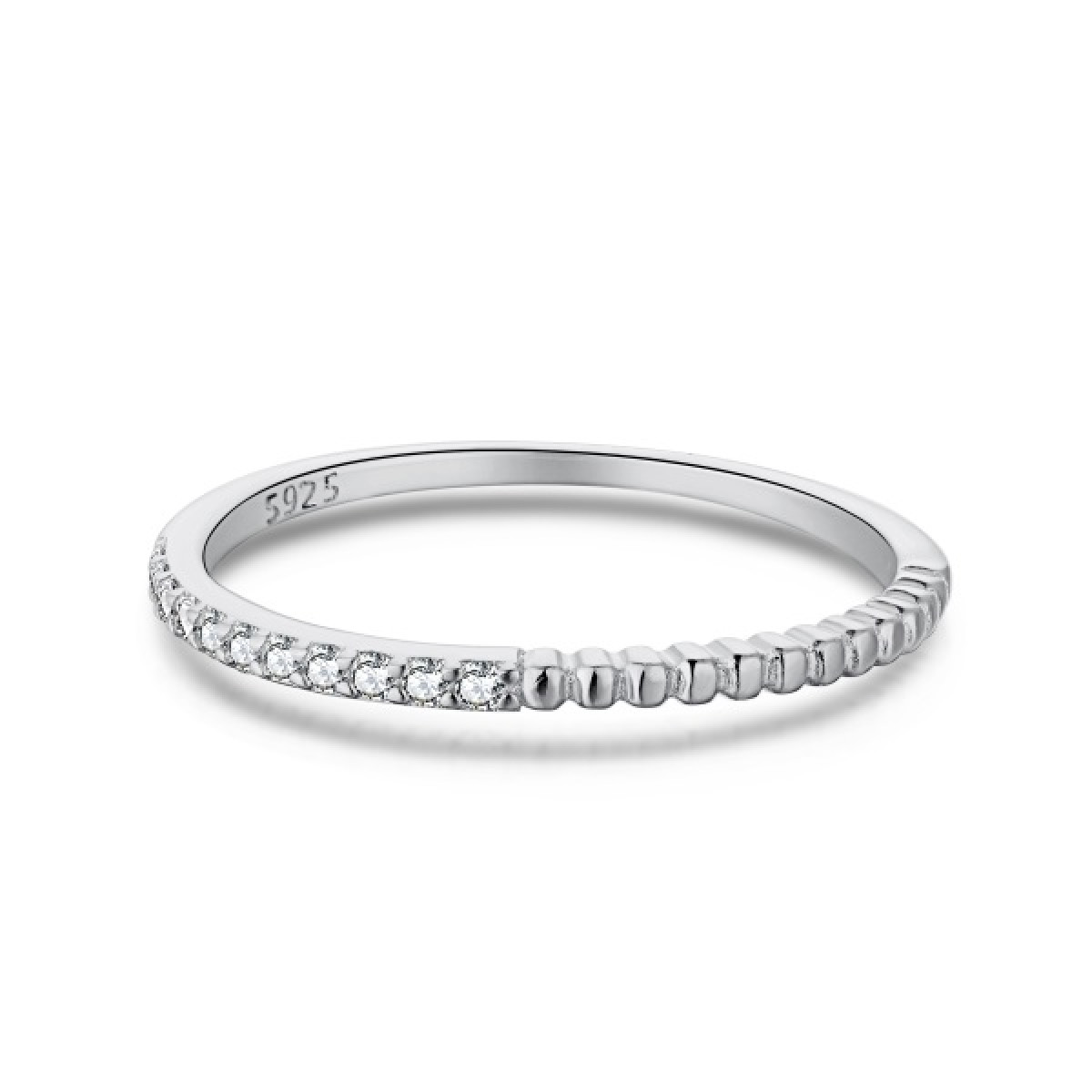 Inel argint, dama, argint 925, minimalist, argintiu, 0,63gr - 991